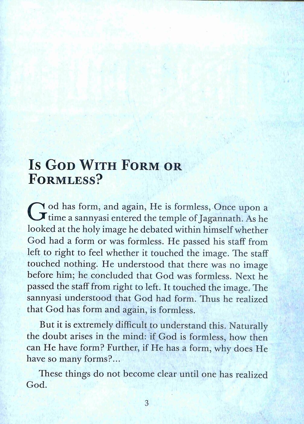 Pictorial Parables of Sri Ramakrishna | Advaita Ashrama