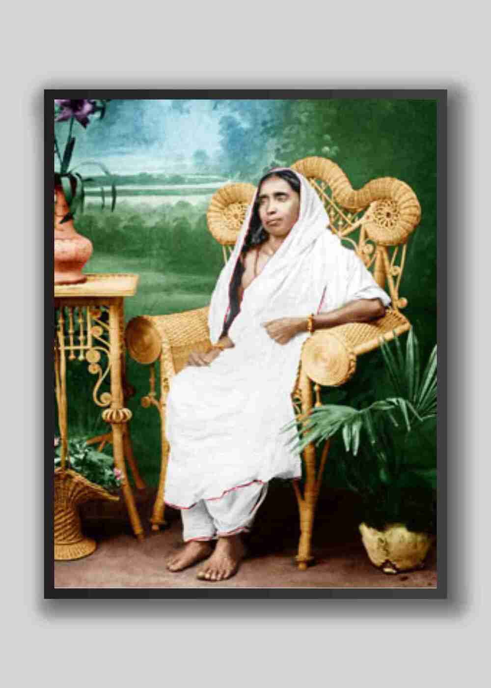 Holy Mother Sri Sarada Devi - In Studio - Sitting in Chair Photo
