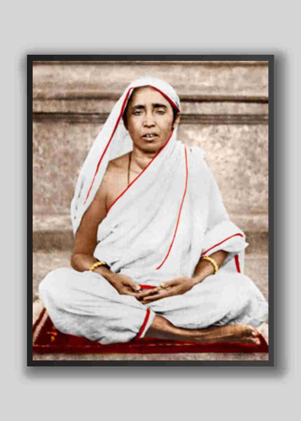 Holy Mother Sri Sarada Devi - Seated in Meditation Photo