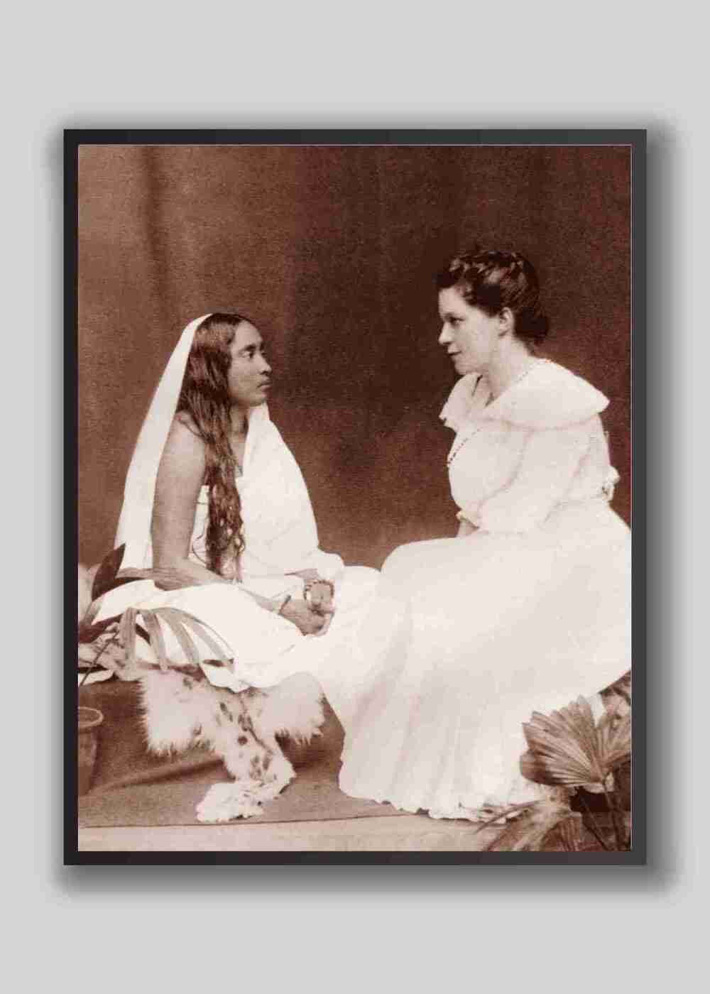 Holy Mother Sri Sarada Devi Photo - Sister Nivedita with Holy Mother