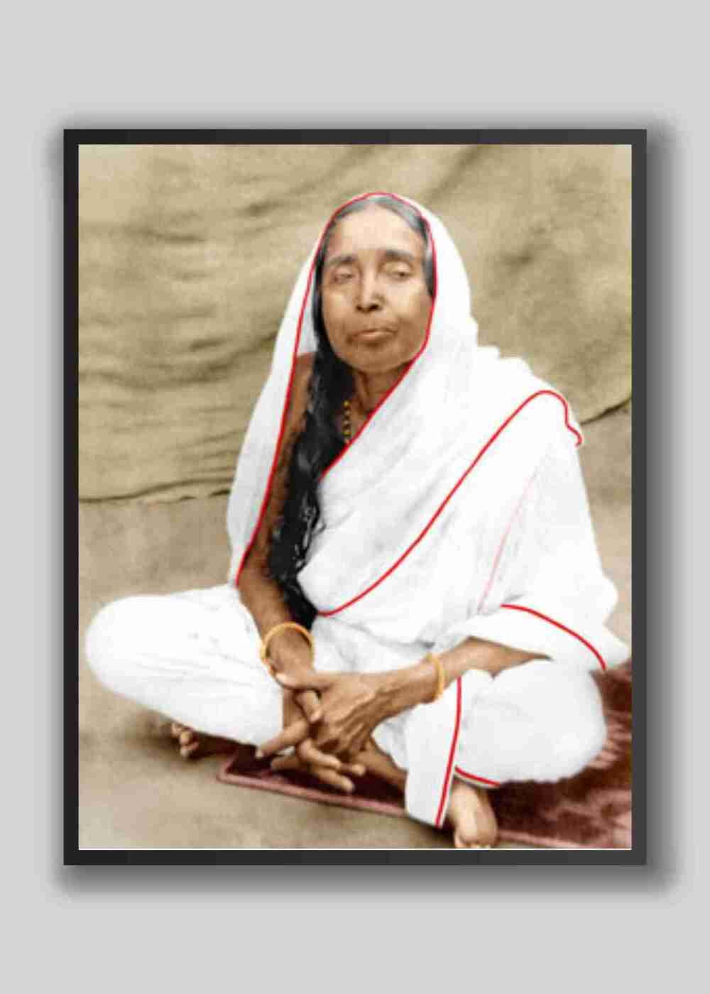 Holy Mother Sri Sarada Devi - Seated on Asana - Photo