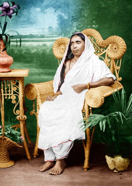 Holy Mother Sri Sarada Devi - In Studio - Sitting in Chair Photo