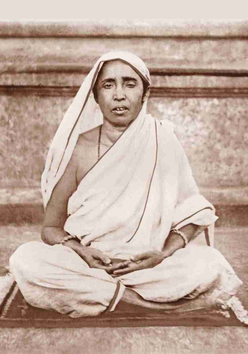 Holy Mother Sri Sarada Devi - Seated in Meditation Photo